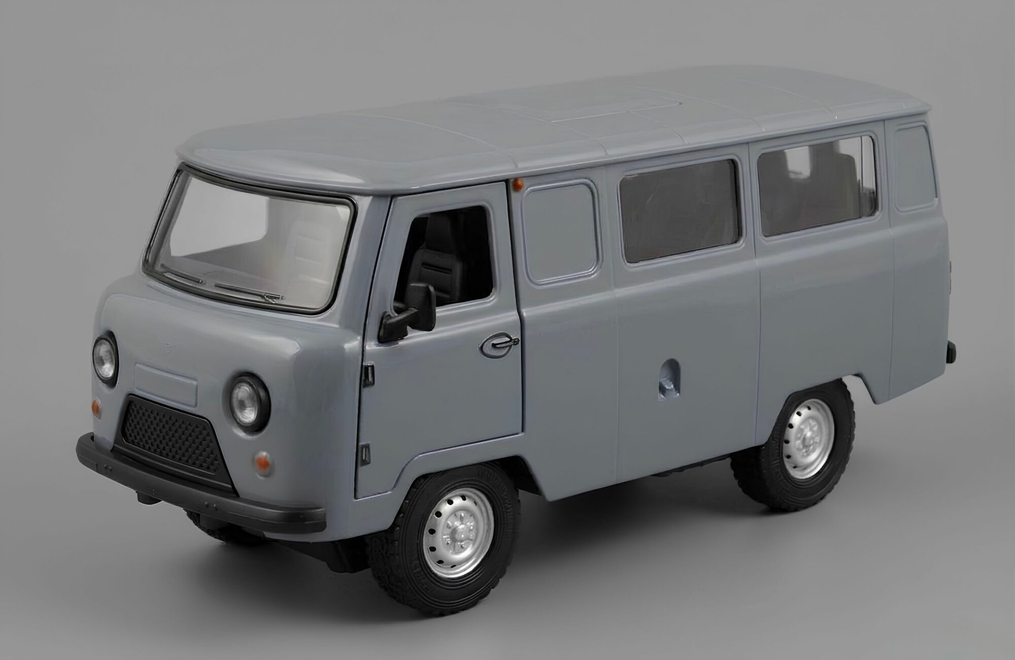 Машинка УАЗ Буханка. Металлическая модель автомобиля UAZ "Буханка" серый 1:24 18см. Инерционная игрушка машина