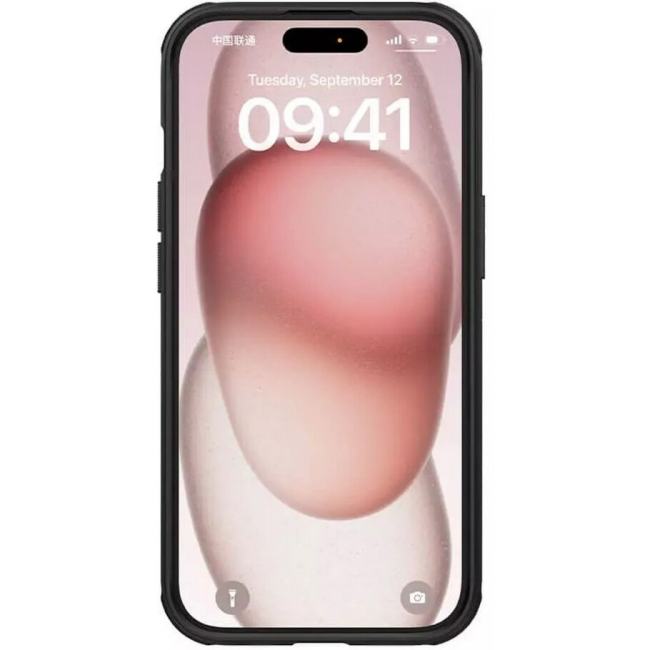 4020265 Nillkin Чехол Super Frosted Shield Pro, Black, (iPhone15 Pro Max) — фото 1