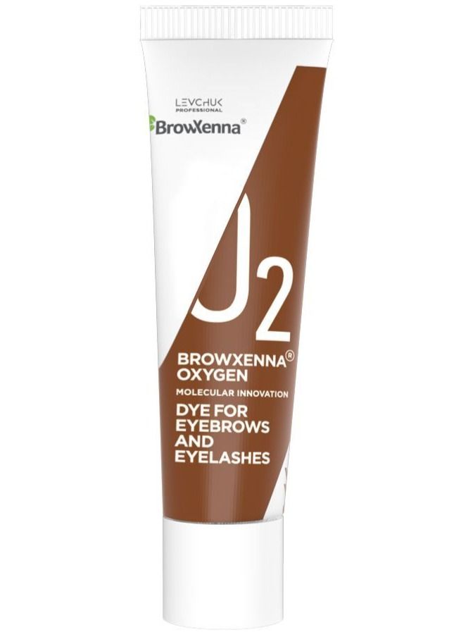 BrowXenna Краска для бровей и ресниц OXYGEN J2 #6.42 орехово-коричневый Warm walnut, 15 мл (Brow Henna / БроуХенна)