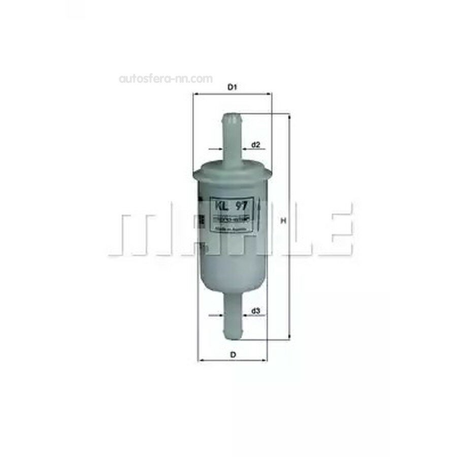 MAHLE KL97OF Фильтр масл. DUCATI MOTORCYCLES 1100, MONSTER 696-1100 11.05- 10.6x4x4