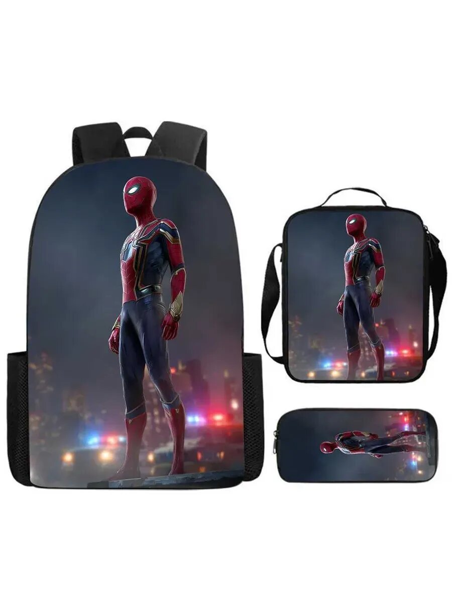Школьный набор Spider-Man рюкзак пенал ланч-бэг