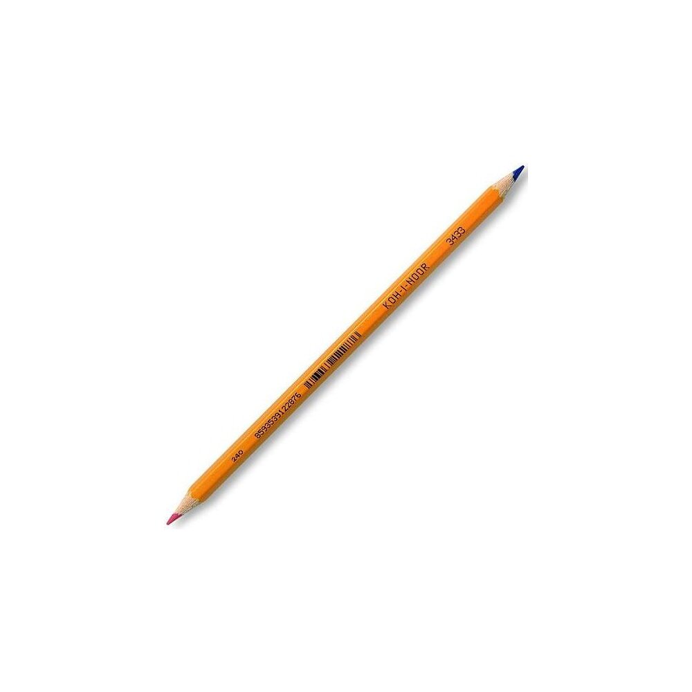 Koh-i-Noor 3433 Карандаш двухцветный, лакированный корпус, красно-синий koh-i-noor