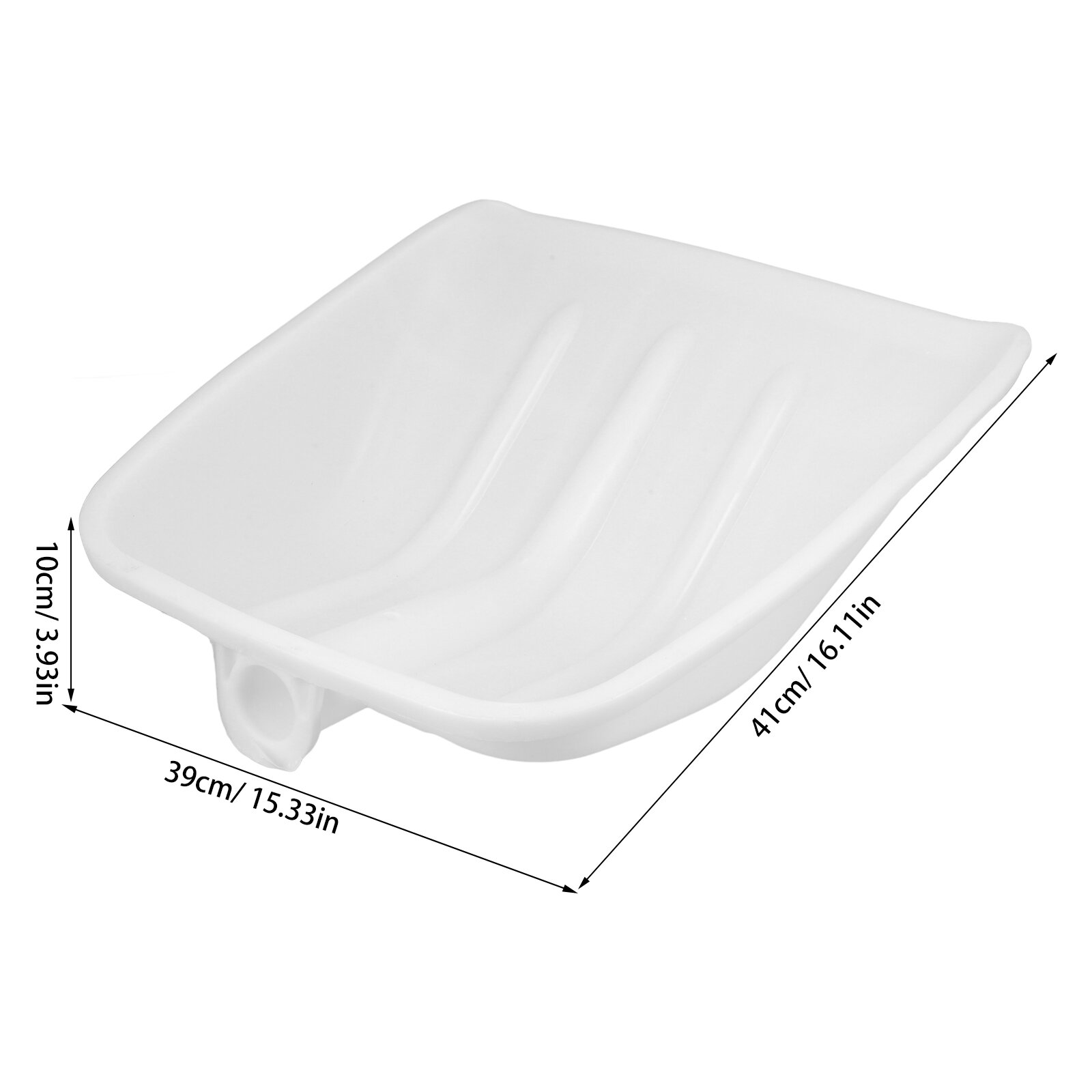 Лопата Для Зерна И Кормов Белого Цвета Размером 41.00X39.00X10.00Cm С Эргономичной Ручкой И Прочным Конструкция