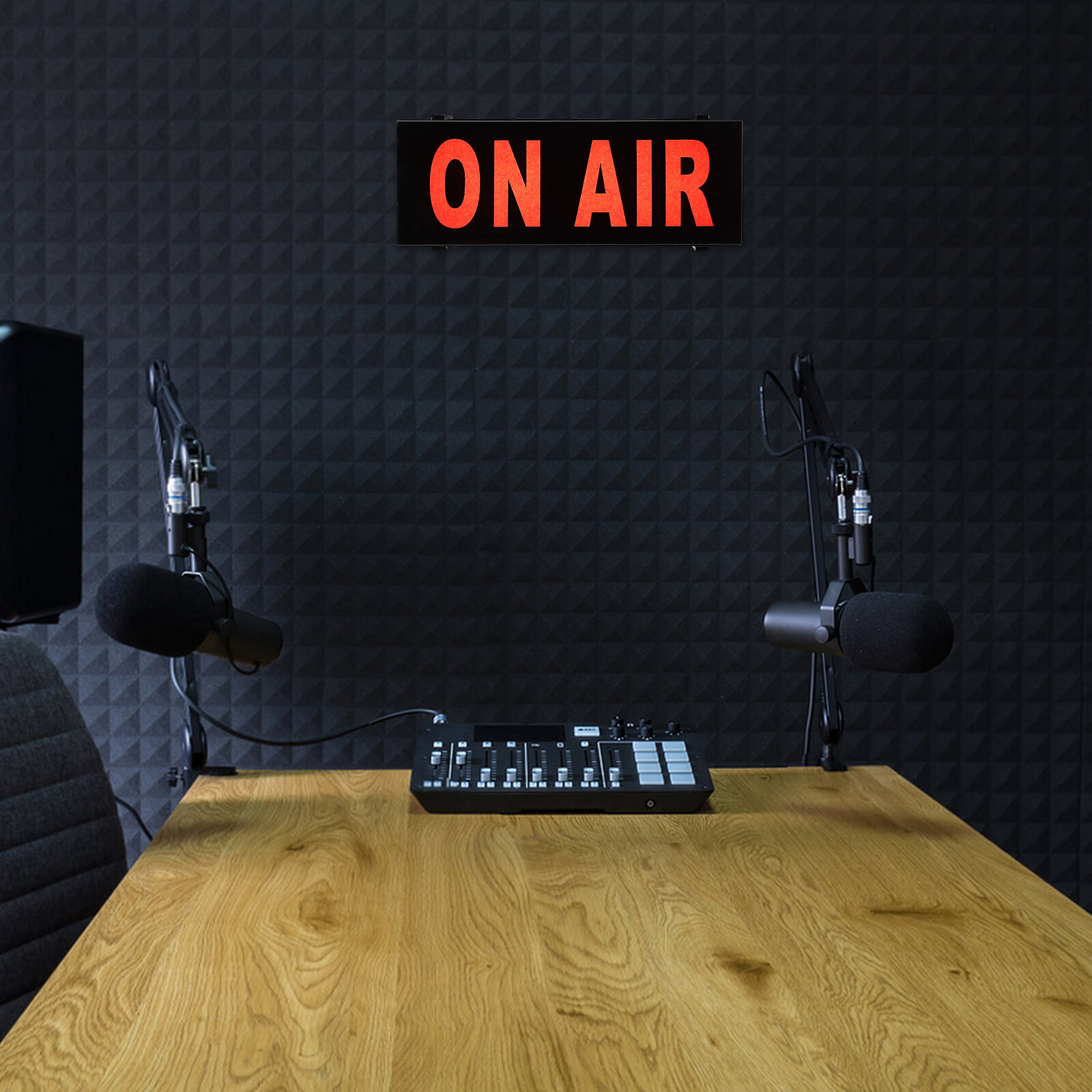 Профессиональный led знак предупреждения on air из деревянного и пластикового корпуса для домашнего декора