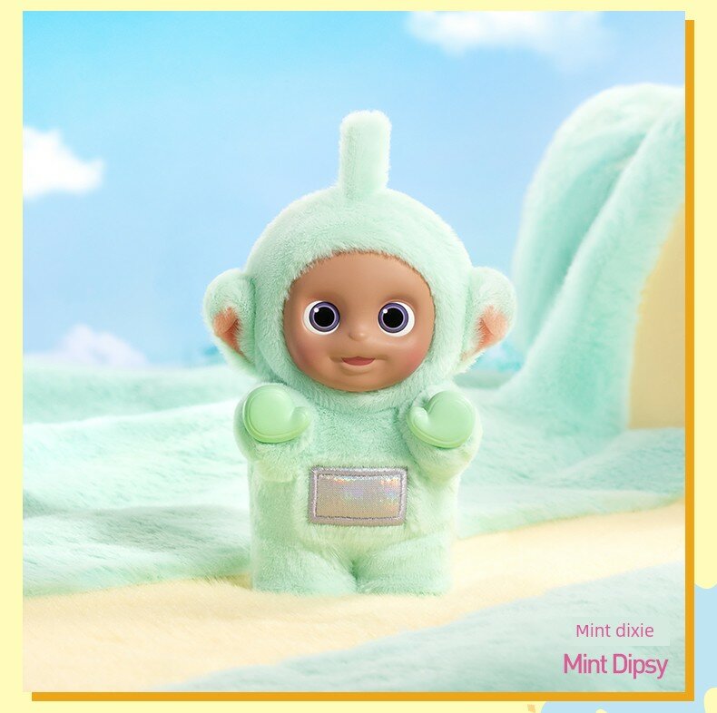 POPMART Teletubbies Виниловая Плюшевая Фигурка Мятный Dipsy, Коробка Открыта Пакет Закрыт, Коллекционная