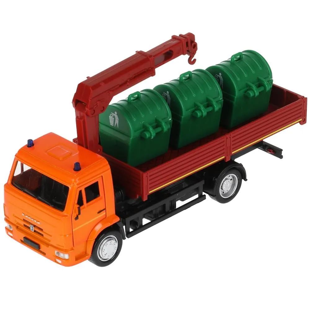 Машина метал. KAMAZ Манипулятор 17см. инерц. Технопарк
