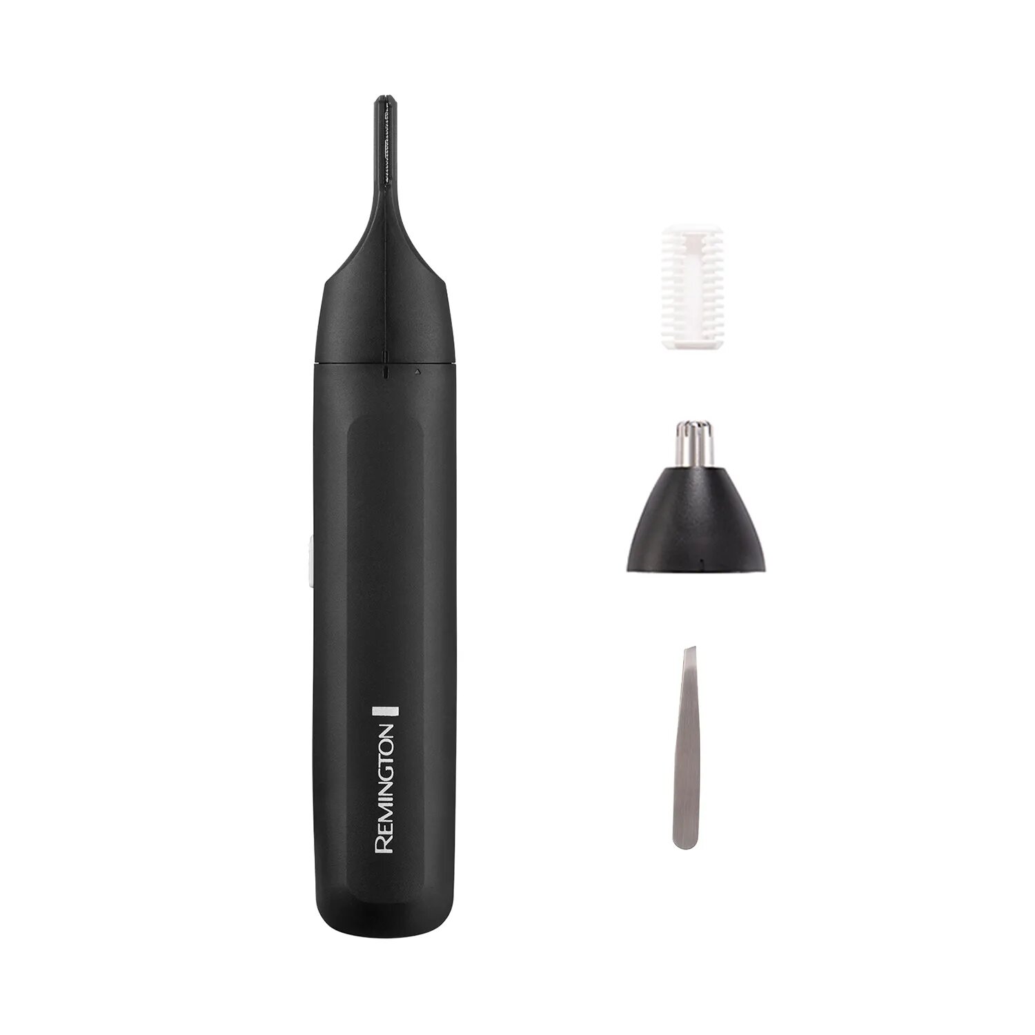Триммер для носа, ушей и бровей Remington Trim & Fit Detail Kit NE8000, набор с насадкой и пинцетом, черный