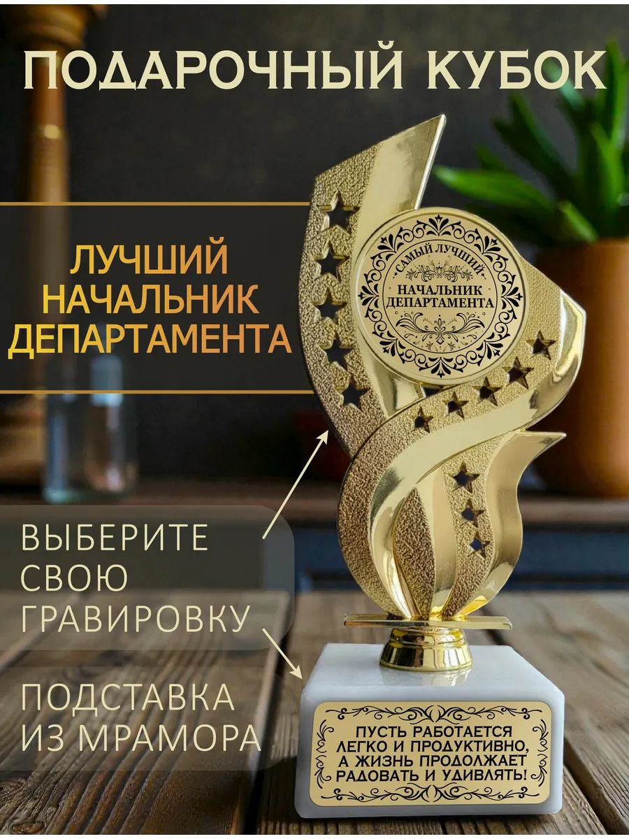 Лучший начальник департамента кубок подарочный