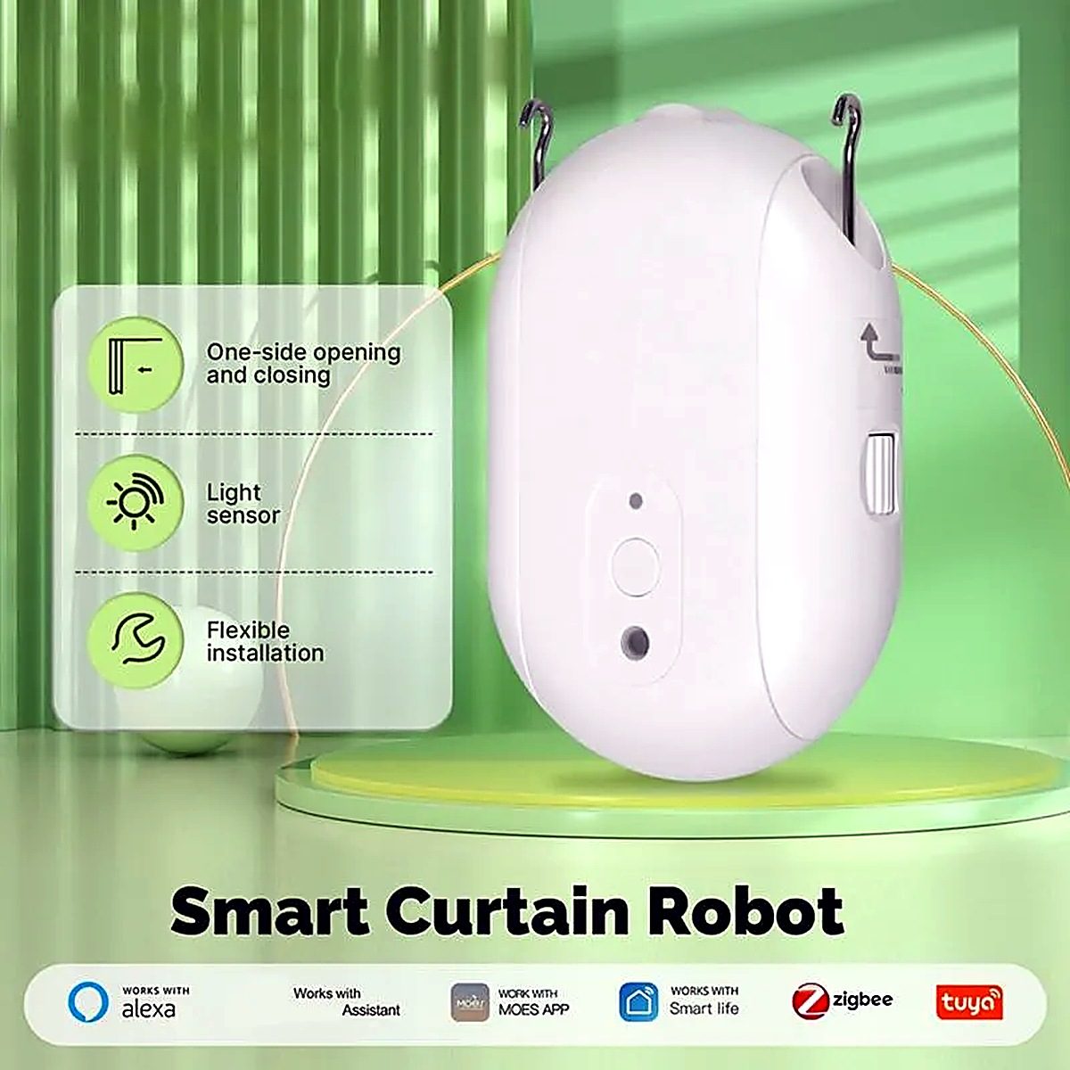Tuya ZigBee Умный Электрический Робот-Штородержатель С Синхронизацией И Автоматическим Открыванием И Закрыванием