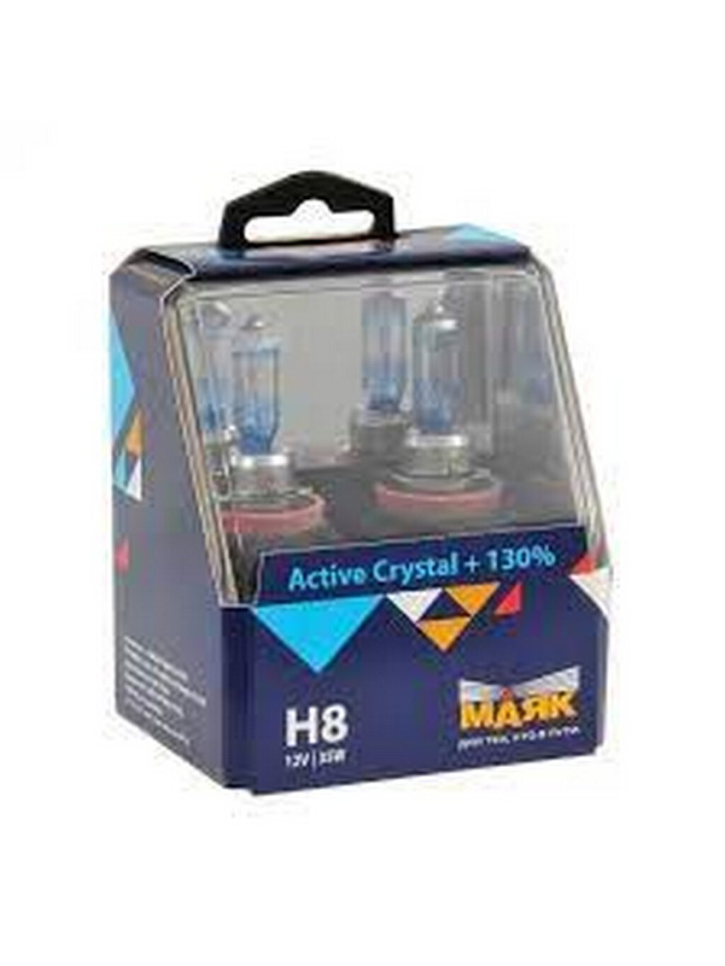 Лампа галогенная Маяк Active Crystal H8 12V 35W, 2 шт.