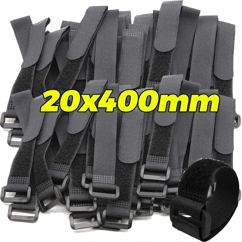 Нейлоновые стяжки 20x400mm, 10 шт, Черный