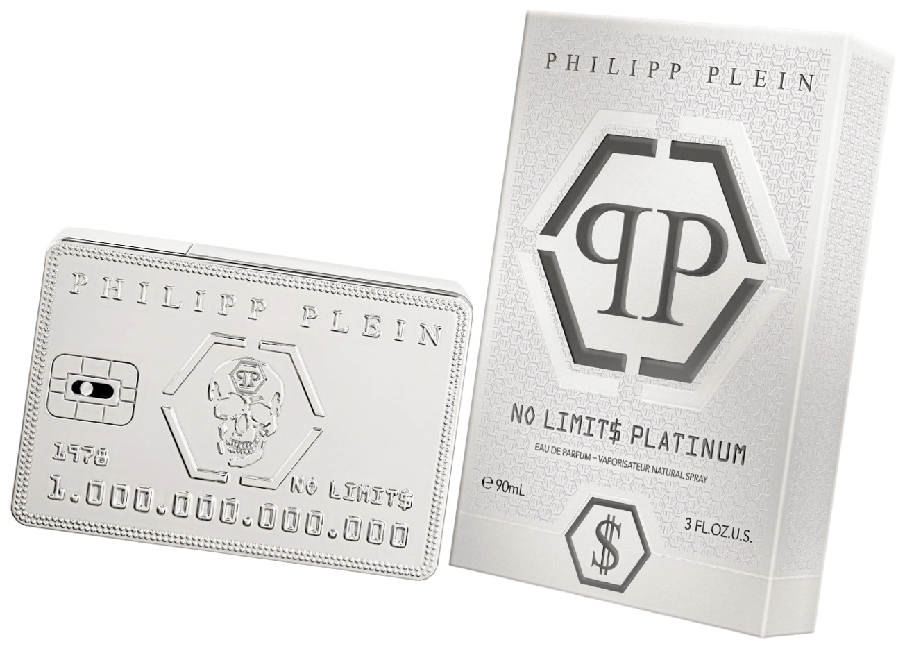 Парфюмерная вода мужская 90 мл Philipp Plein No Limits Platinum / Ноу Лимитс Платинум