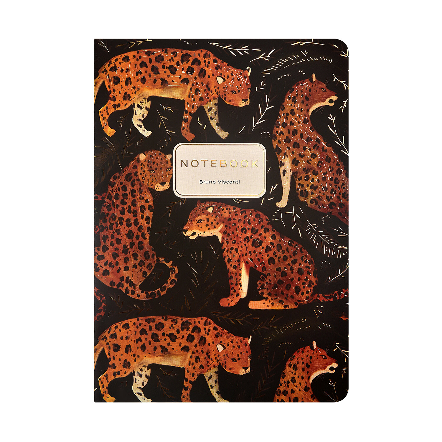 Тетрадь Bruno Visconti Fauna Leopard, А5, 40 л, клетка, софт-тач, сшивка