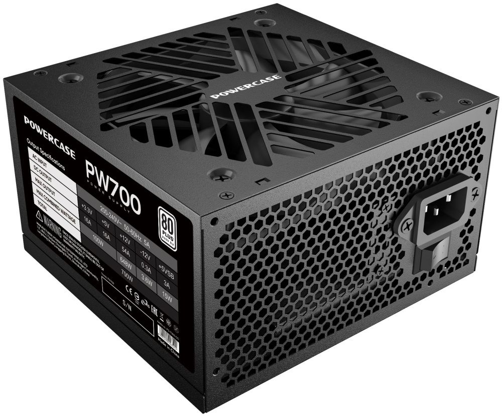 Блок питания для пк Powercase 700Вт 54А ATX PS-700W-DC
