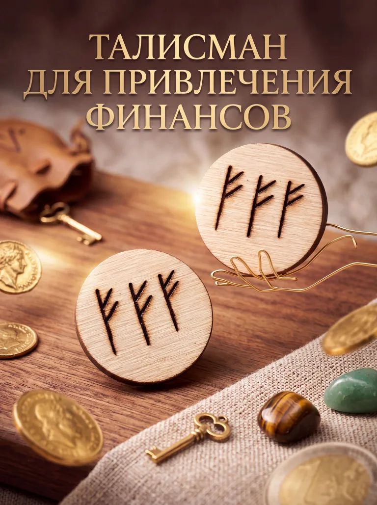 Монета-талисман для привлечения финансов 1 шт