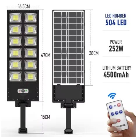 Солнечный садовый светильник Черный, ZX-12LED-A