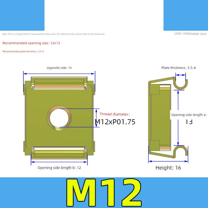 Набор из 10 цветных гаек M12, декоративные крепежные элементы для тяжелой фиксации шкафов