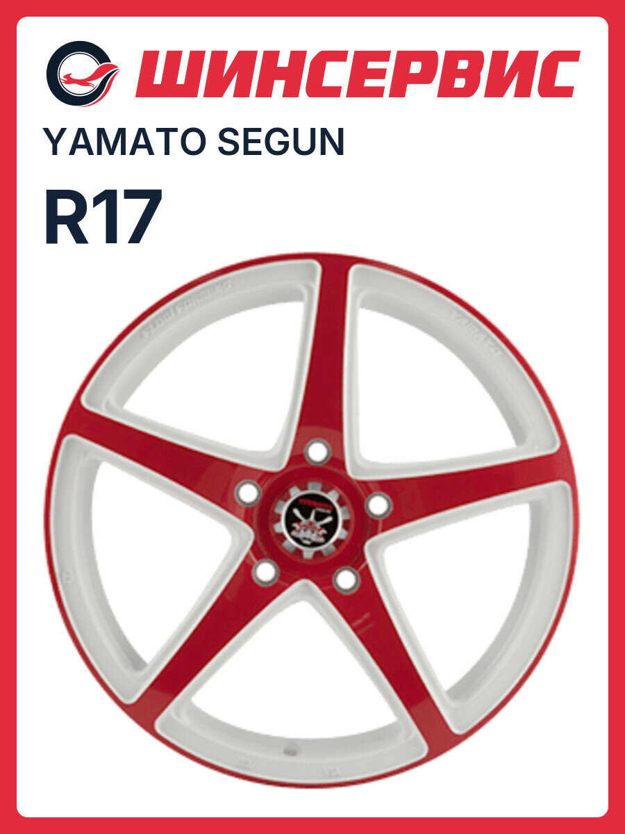 Литой колесный диск Yamato Segun Asikaga Esijumi R17x7.5J 5x114.3 ET45 ЦО60.1 для автомобиля