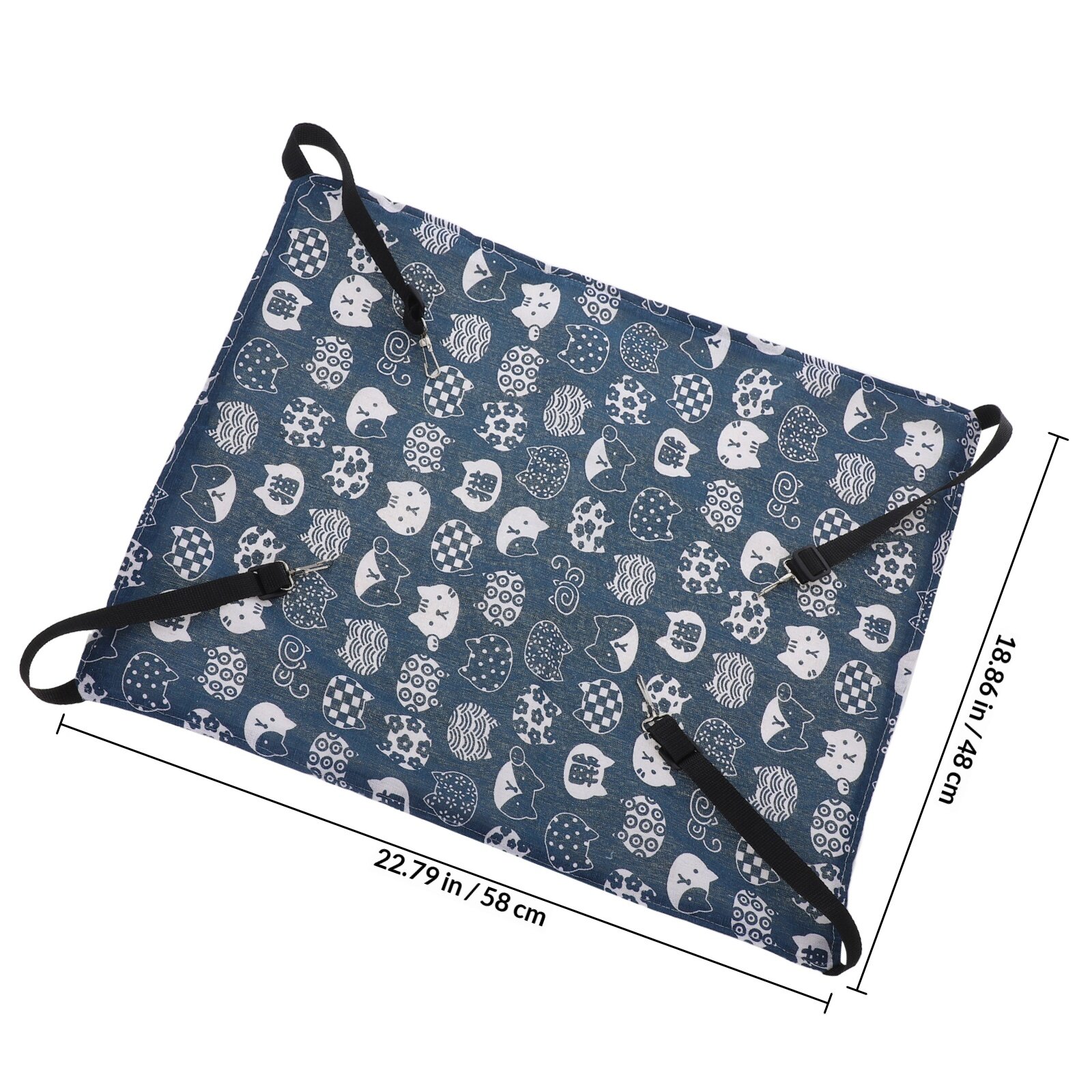 Кошачья Лежанка На Стену Уютная Кроватка Для Кошек В Клетку 58.00X48.00X1.30Cm