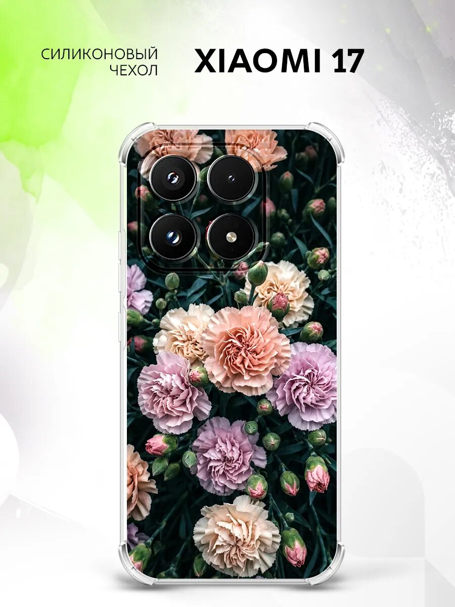Чехол на Xiaomi 17, Сяоми 17 бампер, противоударный, с картинкой розы