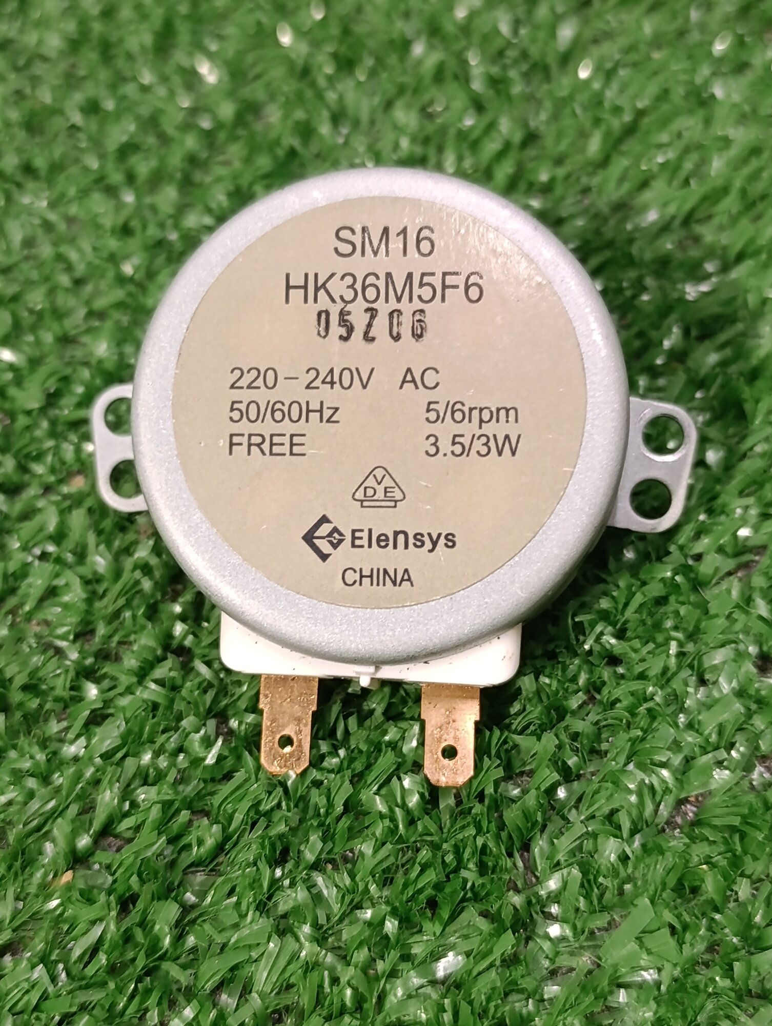 Двигатель поворотного стола для СВЧ SM16 (HK36M5F6) 220-240V 3/3.5W 5/6rpm