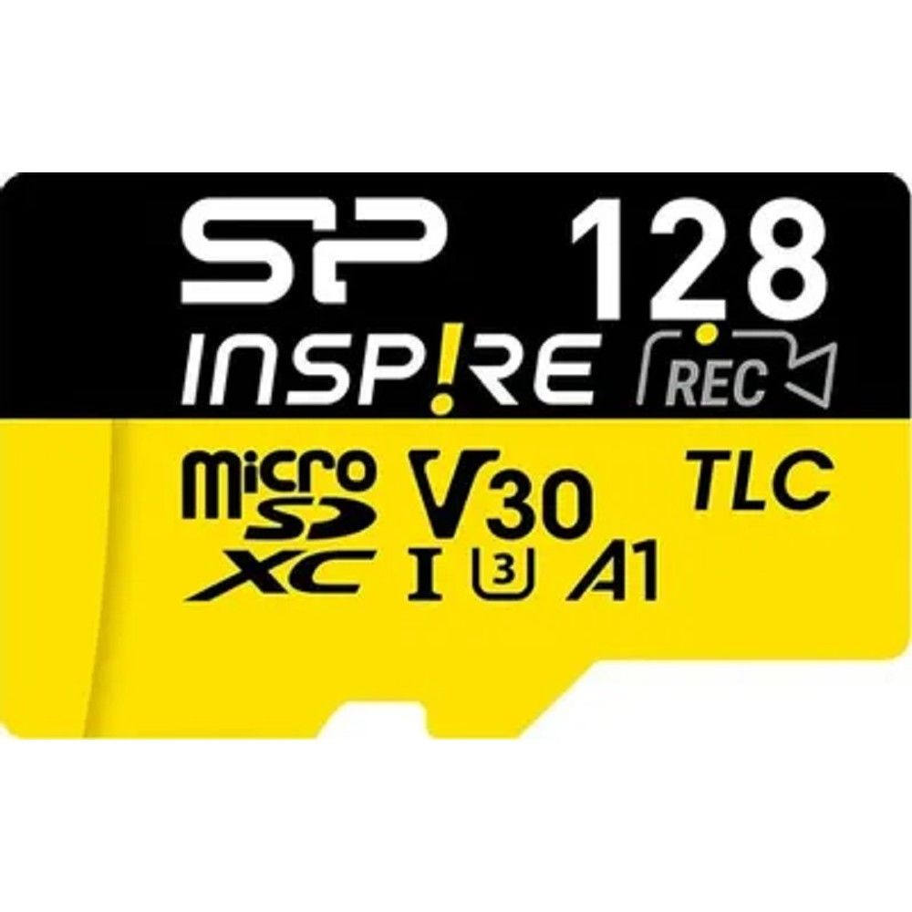 Silicon Power Карта памяти Micro SecureDigital 128GB U3, V30, A2, Inspire, DDR200 SP128GBSTXLA2V1N