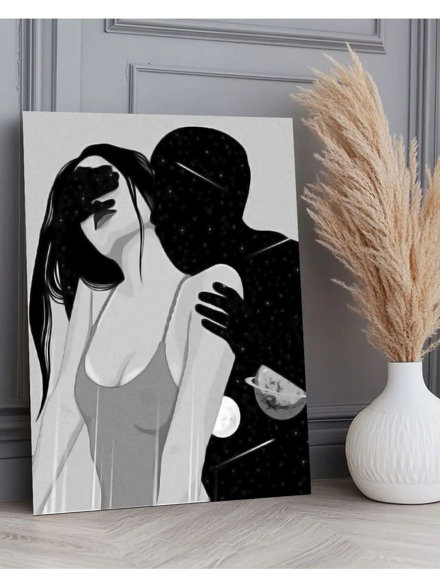 Картина на холсте на стену 40х50 Love story
