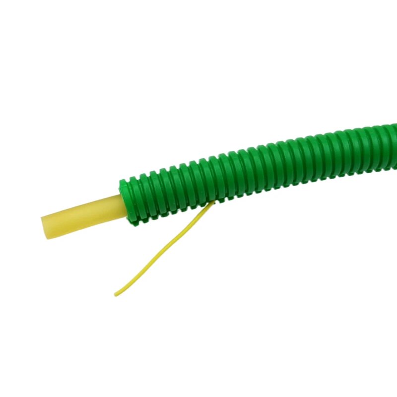 Гофрированная трубка из полипропилена 1/5 м Желтый, Green - Opening, 10M, ID 12 x OD 15.8mm