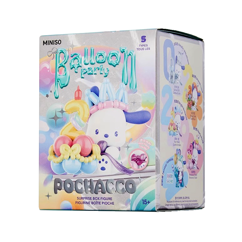 MINISO Фигурка Почако Серия Balloon Carnival Party, Blind Box, 1 коробка случайный цвет