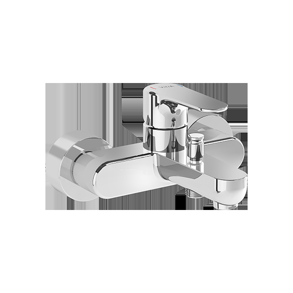 Смеситель для ванны и душа Vitra Root Round A42725EXP хром