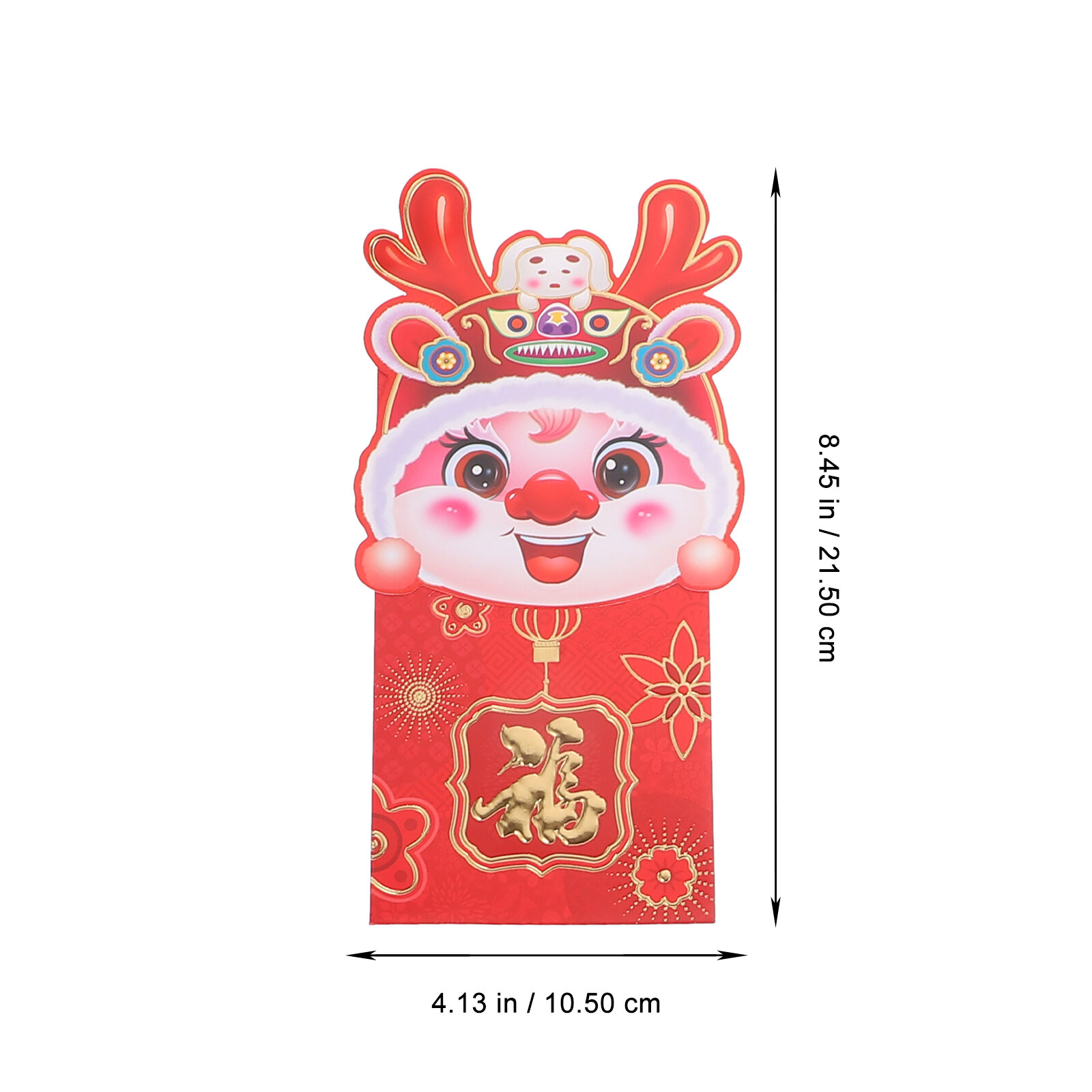 Красные Конверты С Драконом 6 Штук Для Подарков И Красоты 21.50X10.50X0.10Cm