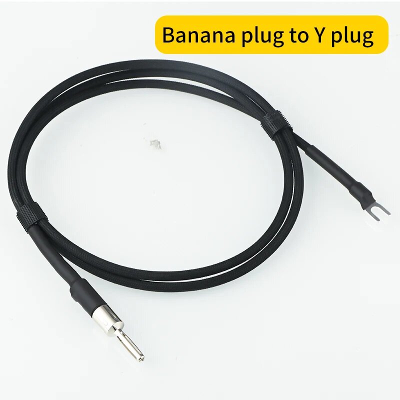 Xangsane 5N аудио кабель заземления из серебра Banana plug-Y plug, 1,5 м