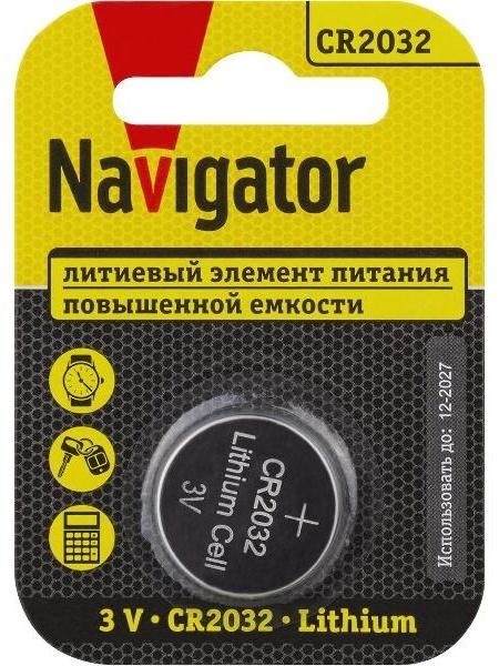 Батарея Navigator 93 823 NBT-CR2032-BP1
