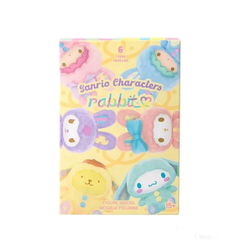 Miniso Sanrio Плюшевый Бокс Сюрприз 1 шт Случайная Фигурка Коллекционная Статуэтка Разборка Без Пакета ~7см