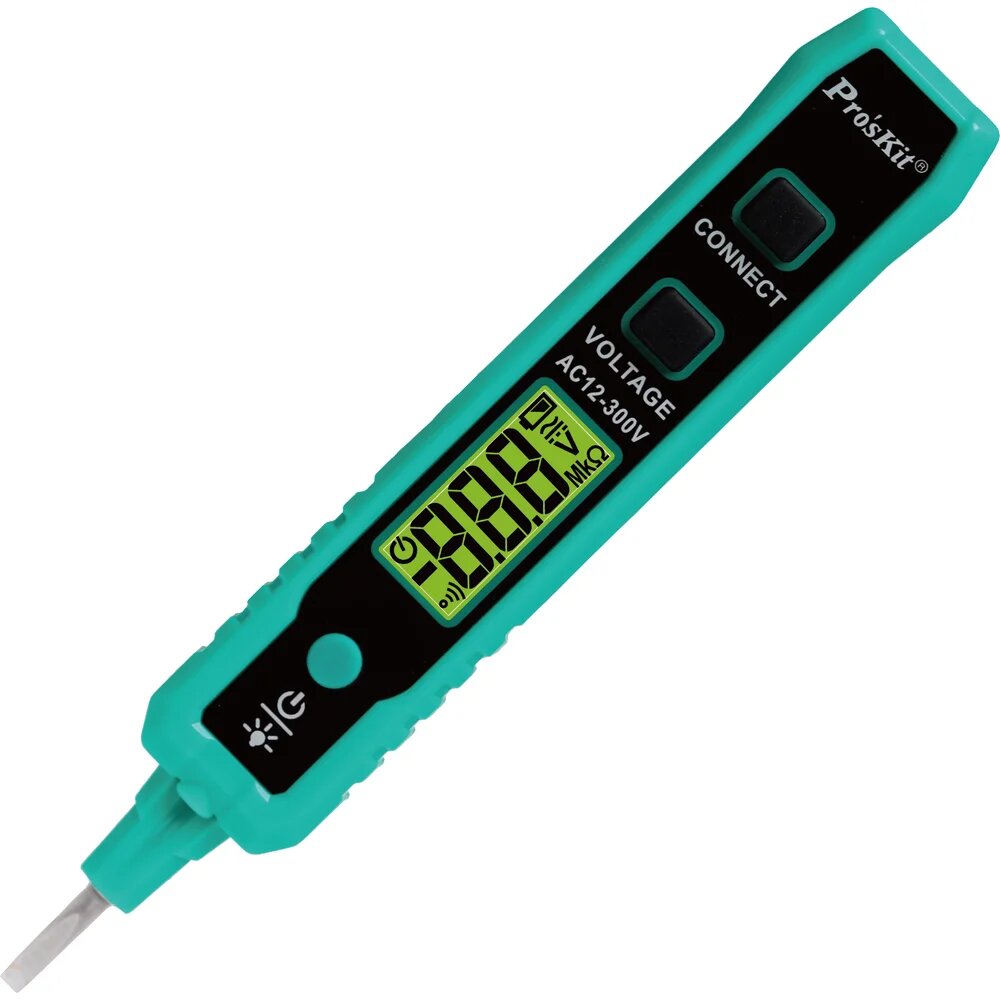 Pro'sKit NT-320 Тестер напряжения AC 12-300V(цифровой дисплей, звук. сигнал, фонарик) С00040394