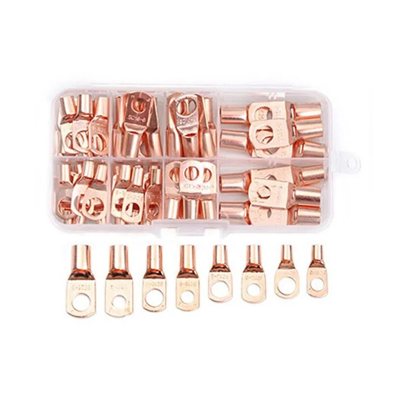 C7(T X Z A) 60PCS SC6-25 Series Круглые соединители с обжимным контактом Медные носовые Серебро