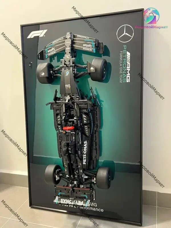 Конструктор Спортивный болид Мерседес F1 W14, Машина Формула 1 Technic, Подарок для мальчиков и взрослых, 1642 детали, 42171