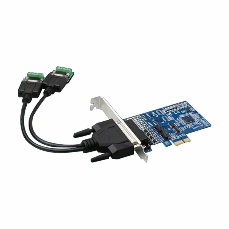 Плата расширения PCI-E в RS485/422, последовательный преобразователь промышленного класса с защитой от перенапряжения, 2 порта