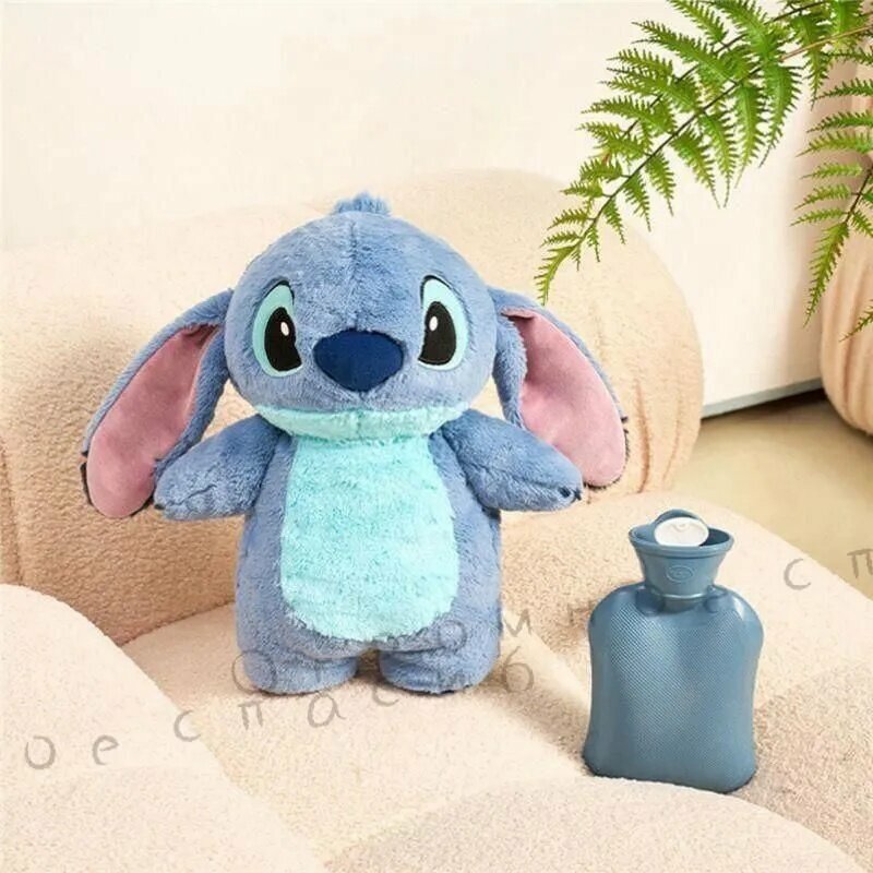 Грелка резиновая, 30СМ , Холодного, Горячего компресса, синяя, Дисней, Disney, Стич0
