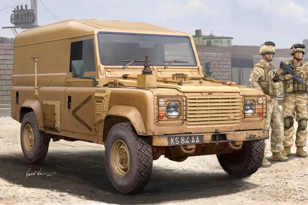 HobbyBoss 82448 1/35 Британский джип с жестким верхом Land Rover Defender 110