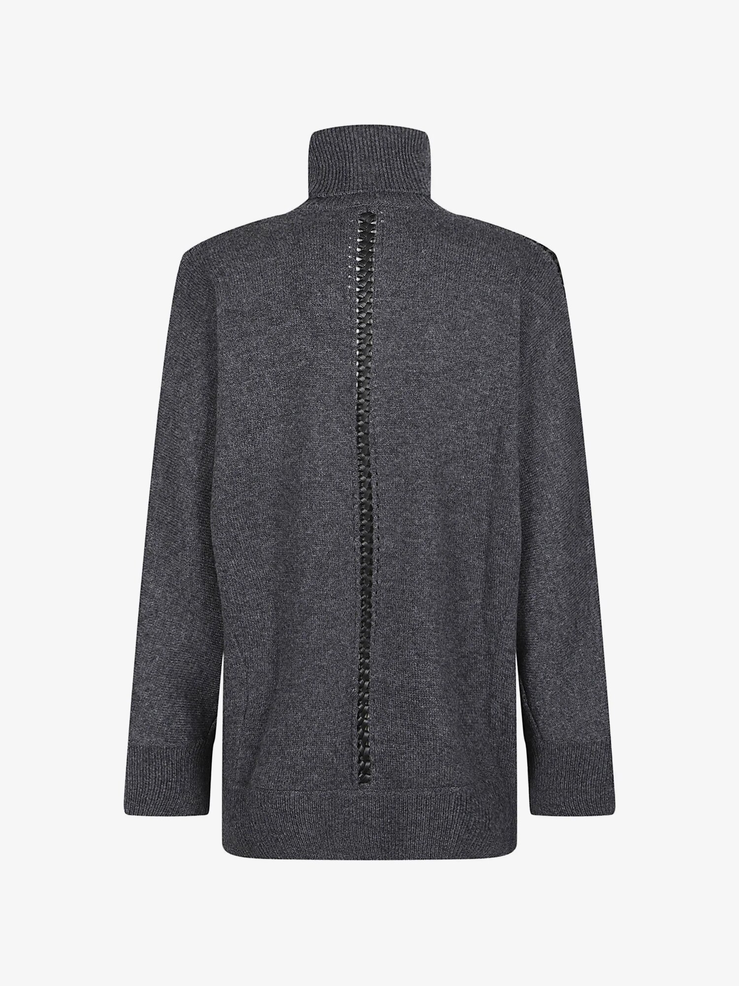 Свитер P.A.R.O.S.H. Braided-detail turtleneck sweater, размер 40, , серый — фото 1