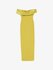 Платье SOLACE LONDON Off-shoulder draped maxi dress, размер 12, зеленый