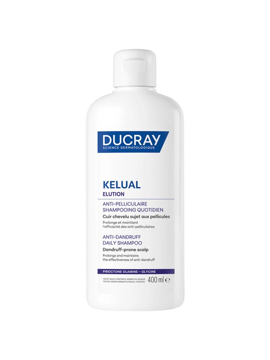 Ducray kelual elution шампунь для кожи головы склонной к перхоти поддерживающий ежедневный 400 мл