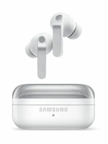 Наушники Samsung Galaxy Buds 4 Pro, белые, шумоподавление, беспроводные, зарядка в кейсе