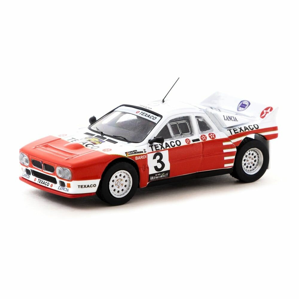 Машинка Tarmac Works 1/64 Lancia 037 Rally Rally Van Haspengouw 1985 Winner Diecast Scale Model Car