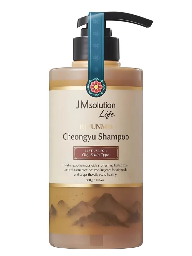 Шампунь JMSolution "Life Shampoo Riyunmo Cheongyu", для жирной кожи, восточные травы, 500мл