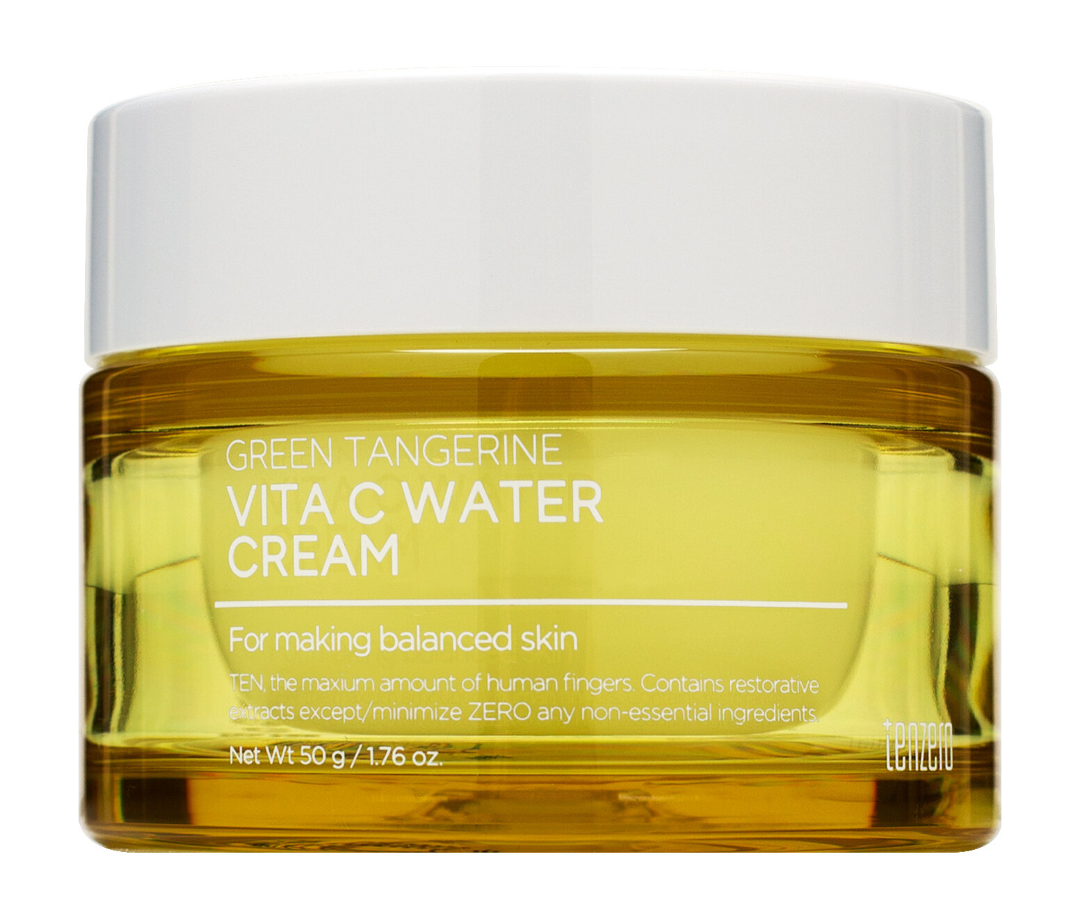 Крем для сияния кожи лица с витамином С Tenzero Green Tangerine Vita C Water Cream /50 мл/гр.