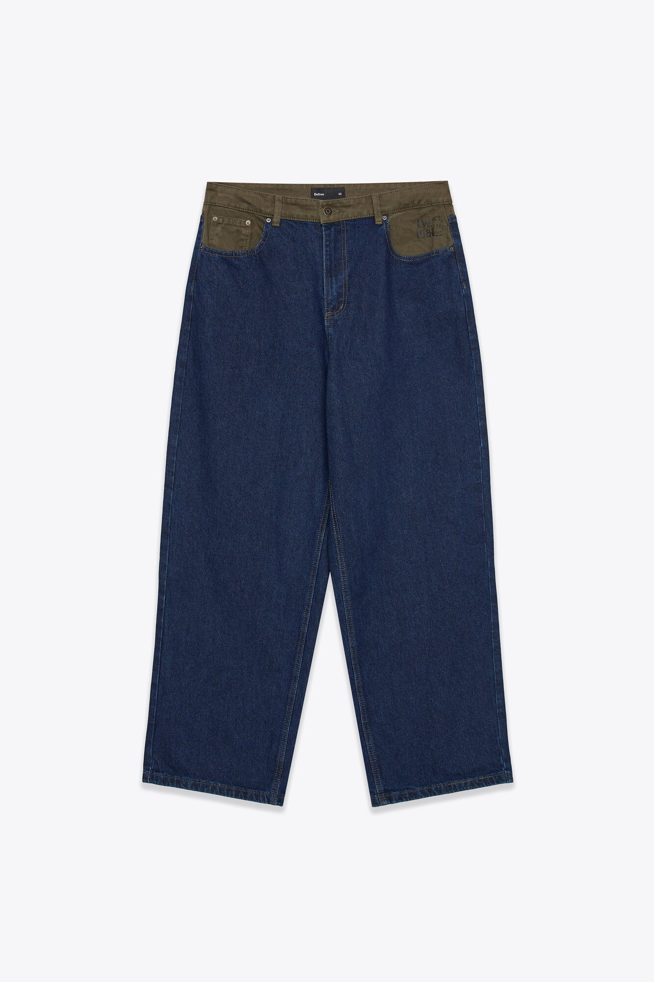 Джинсы широкие casual 