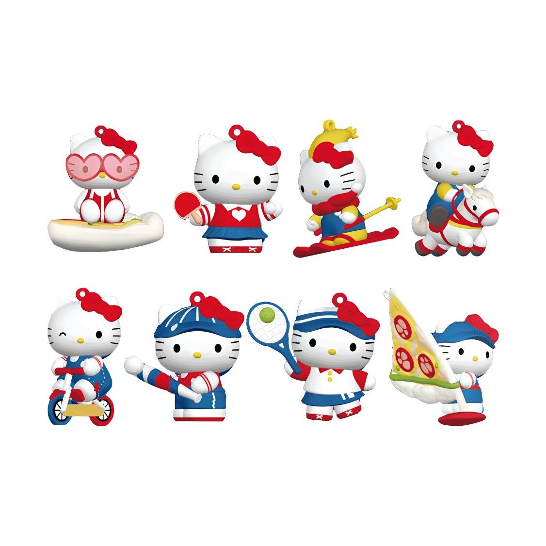 DAMEILE X Hello Kitty Ключ Подвеска Слепые Коробки 1 Слепая Коробка Цельная Коробка 8 Упаковок