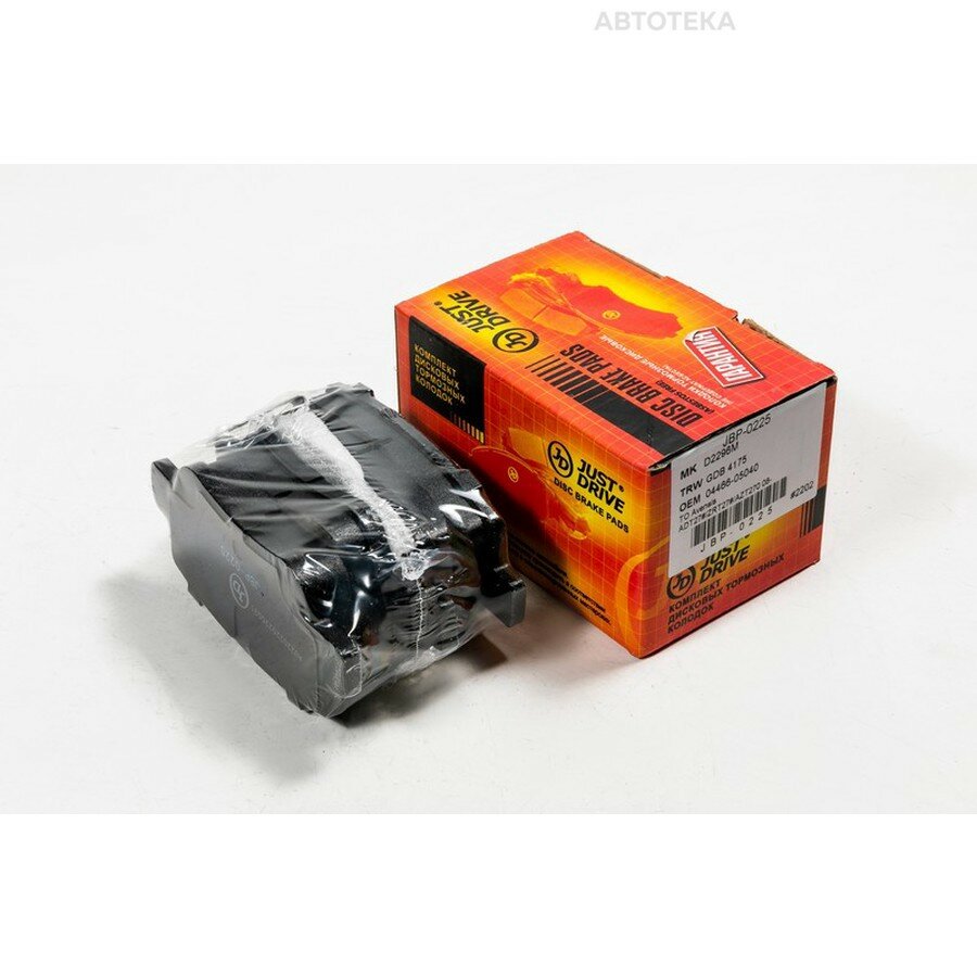 Колодки тормозные задние D2296M JUST DRIVE JBP0225 TO Avensis ADT27#/ZRT27#/AZT270 1ADFTV/1AZFE/1ZRFAE/2ADFTV/2ADFHV/2ZRFAE/3ZRFAE/3ZRFE 08-;